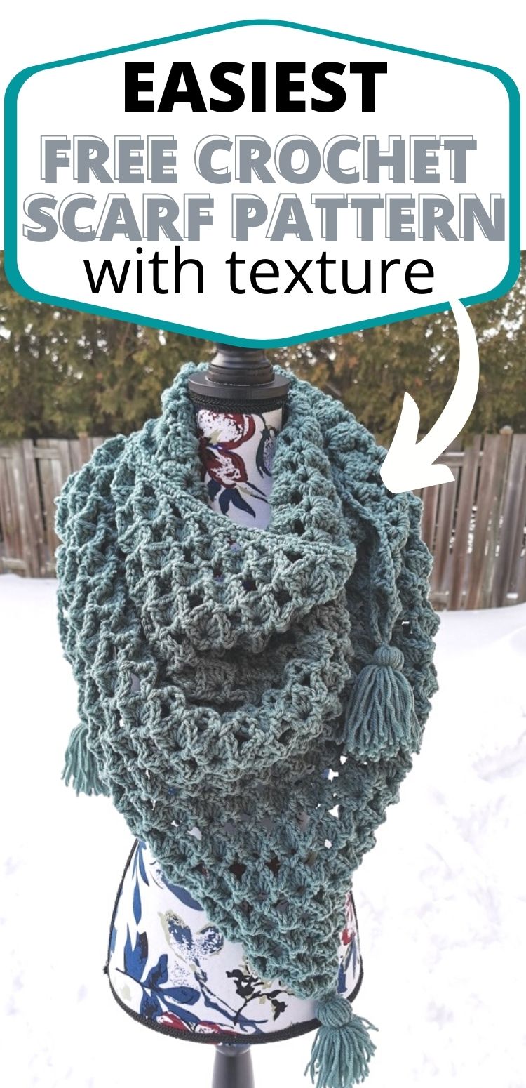 Crochet Scarf PatternTextured - Crochet Dreamz