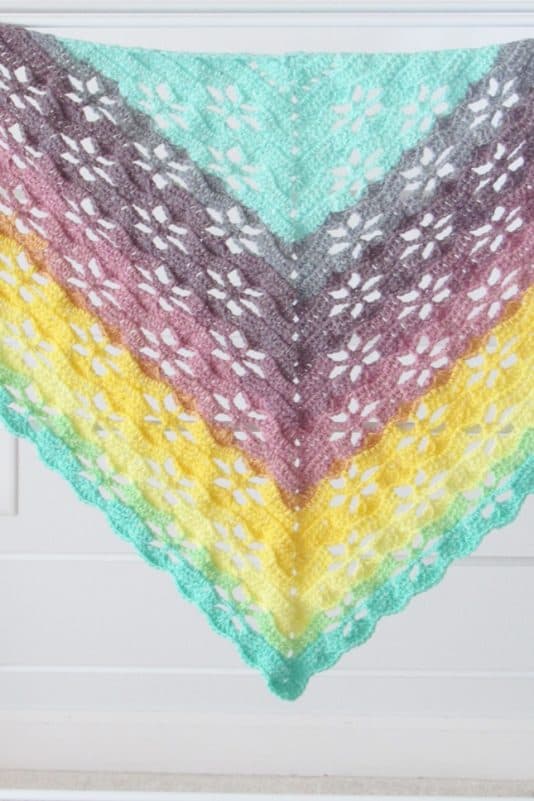 Crochet Shawl Free Pattern, Summer Nights Shawl - Crochet Dreamz