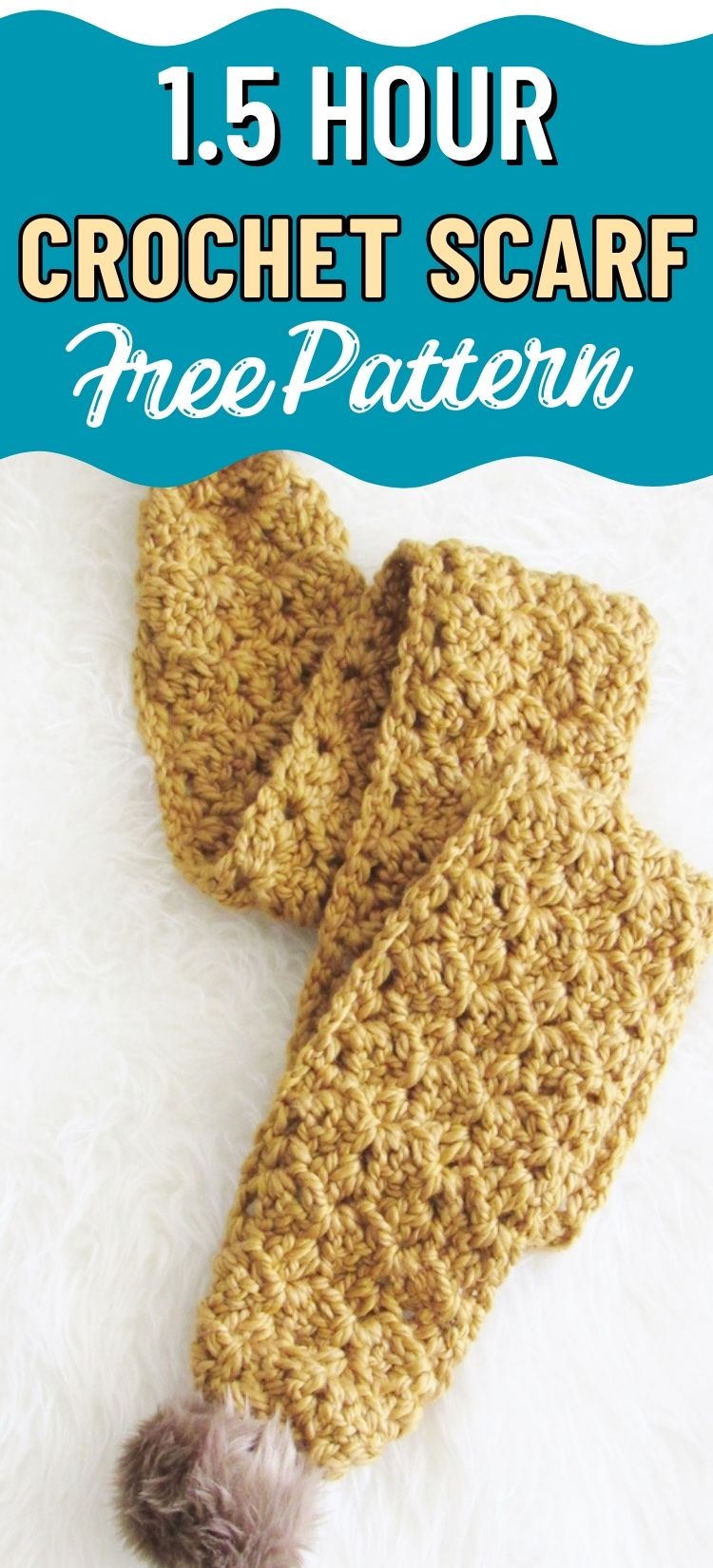 Crochet a Scarf in Under 1.5 Hours - Crochet Dreamz