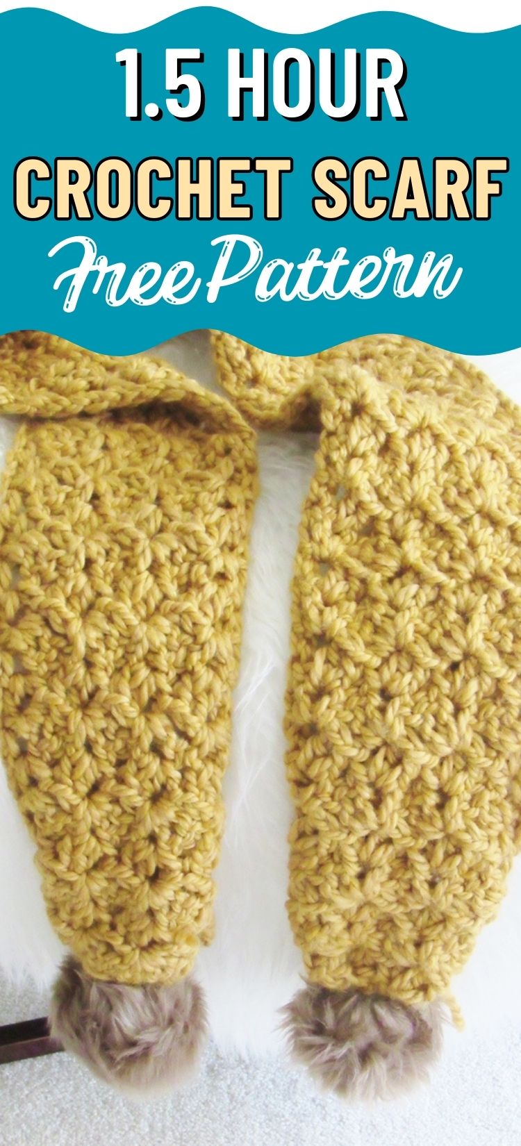 Crochet a Scarf in Under 1.5 Hours - Crochet Dreamz