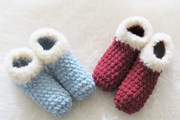 1.5 Hour Slipper, Free Chunky Crochet Slipper Pattern - Crochet Dreamz
