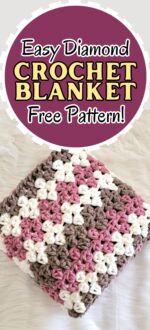 Diamond Crochet Blanket Pattern, Lucky Charm Blanket - Crochet Dreamz