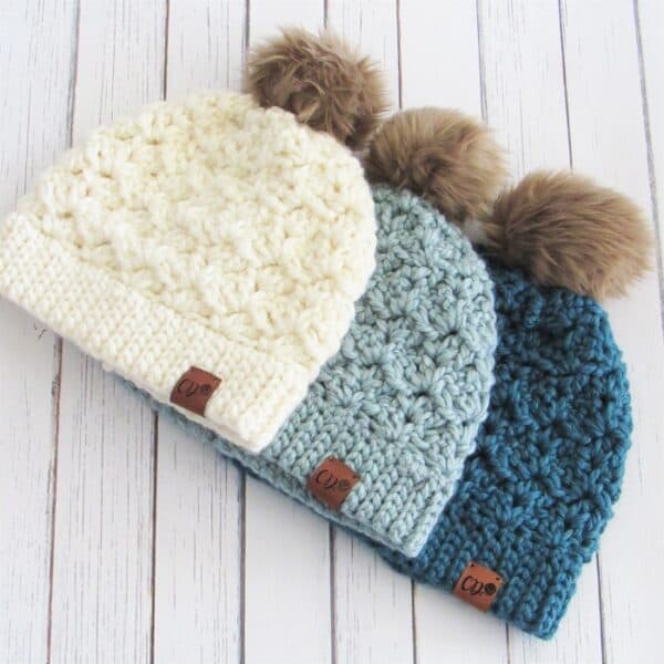 DIY Crochet Hat, Jenna Beanie - Crochet Dreamz