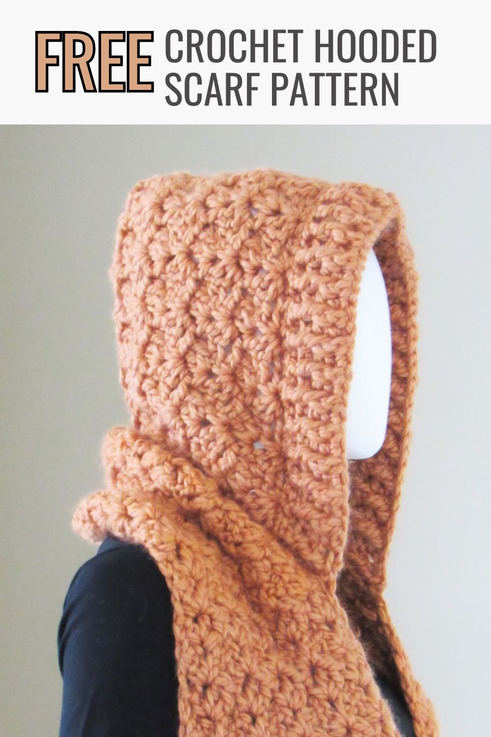Free Crochet Pattern for Hooded Scarf with Pockets - Crochet Dreamz