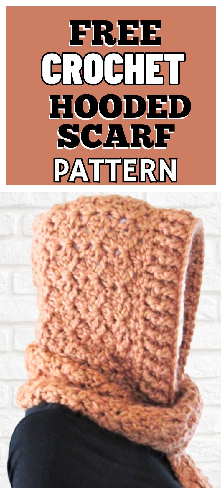 Free Crochet Pattern for Hooded Scarf with Pockets - Crochet Dreamz