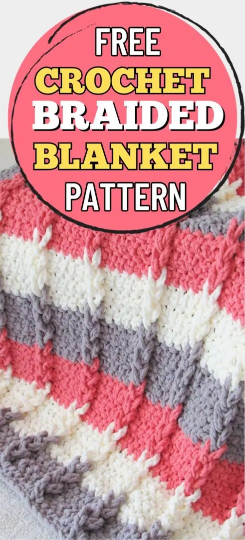 Braided Loops Crochet Blanket - Crochet Dreamz