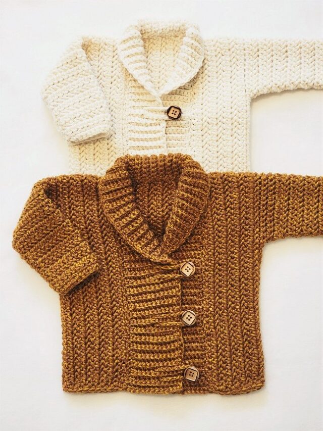 Baby Boy Cardigan Pattern, Huckleberry Cardigan - Crochet Dreamz