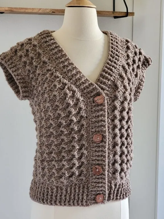 Crochet Crop Cardigan, Snowdrift Cardigan - Crochet Dreamz