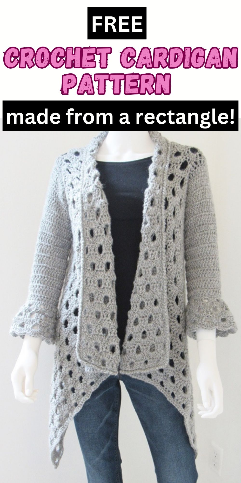 Crochet One Piece Cardigan Pattern, Grace Cardigan - Crochet Dreamz