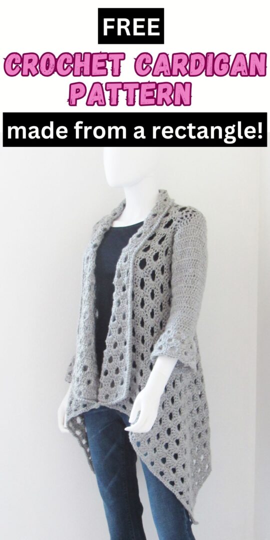 Crochet One Piece Cardigan Pattern, Grace Cardigan - Crochet Dreamz