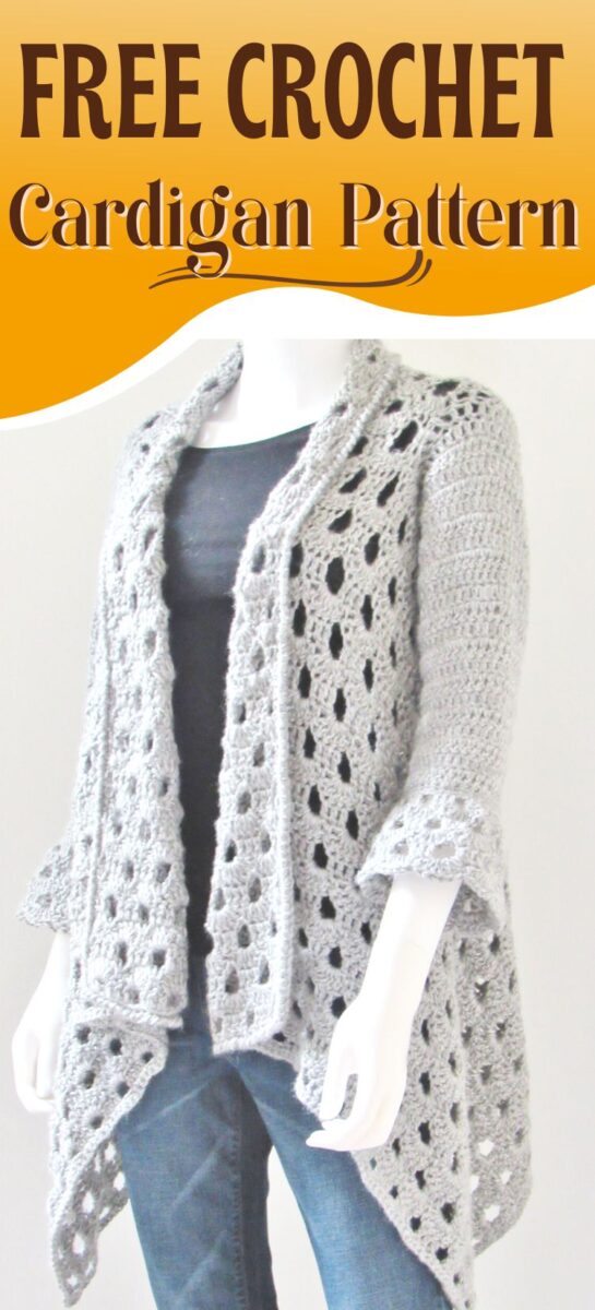 Crochet One Piece Cardigan Pattern, Grace Cardigan - Crochet Dreamz