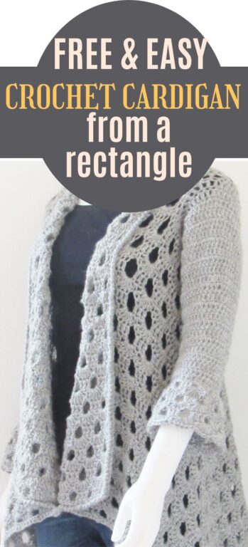 Crochet One Piece Cardigan Pattern, Grace Cardigan - Crochet Dreamz