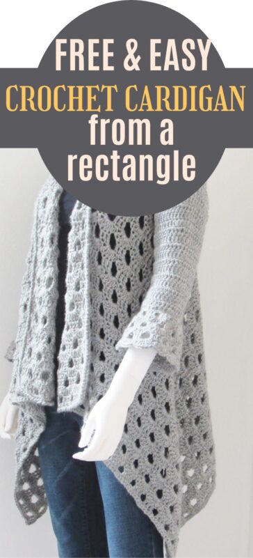 Crochet One Piece Cardigan Pattern, Grace Cardigan - Crochet Dreamz