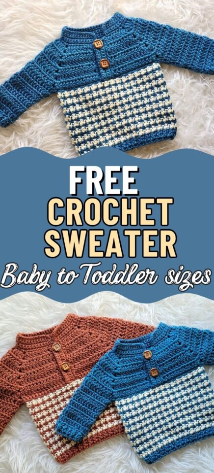 Free Crochet Toddler Sweater Pattern - Crochet Dreamz