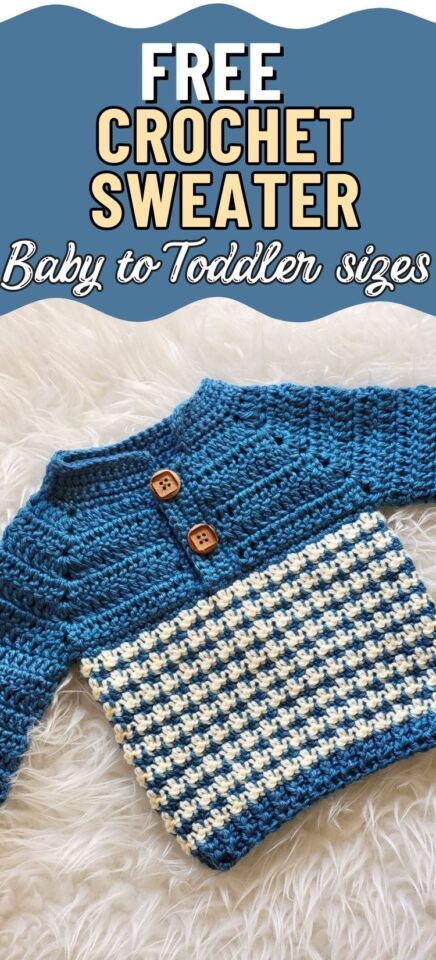 Free Crochet Toddler Sweater Pattern - Crochet Dreamz
