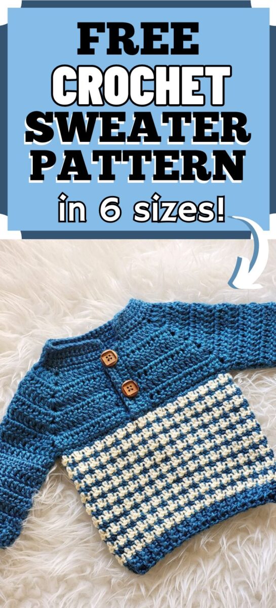 Free Crochet Toddler Sweater Pattern - Crochet Dreamz