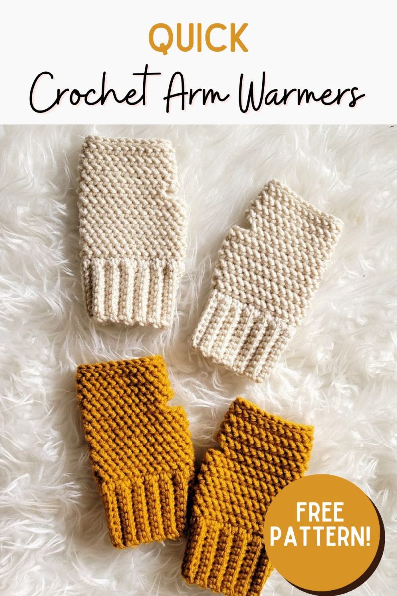 Easy Crochet Arm Warmer Pattern - Crochet Dreamz