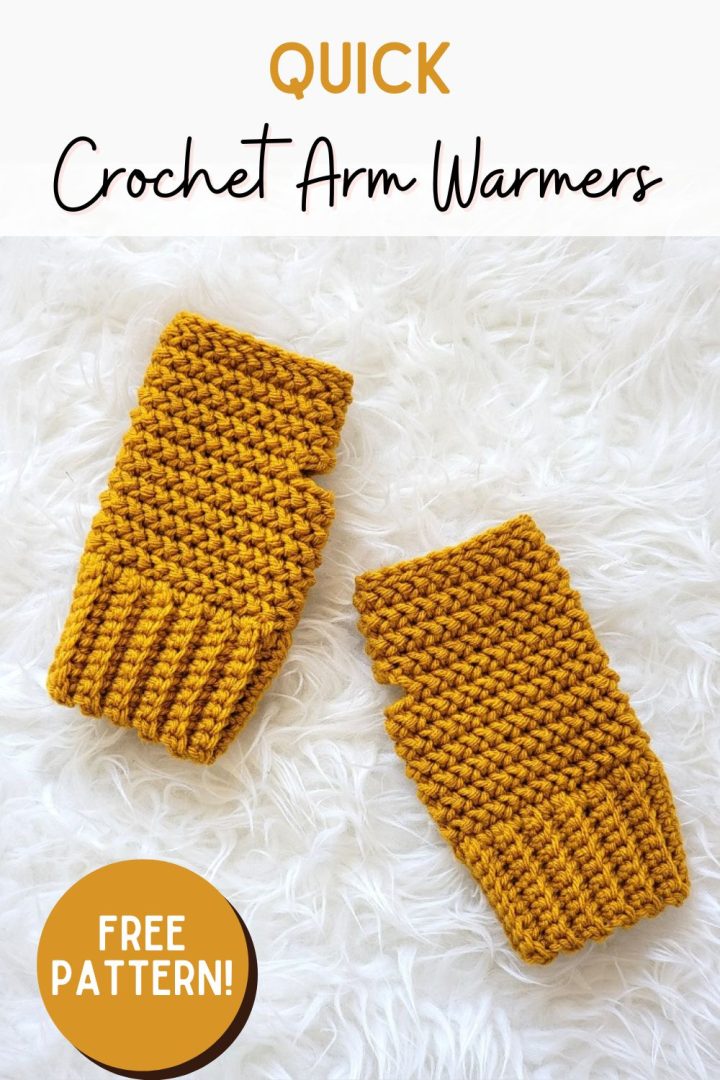 Easy Crochet Arm Warmer Pattern - Crochet Dreamz
