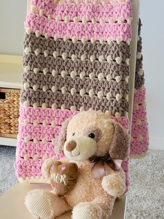 Chunky Baby Blanket Crochet Pattern - Crochet Dreamz