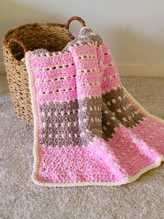 Chunky Baby Blanket Crochet Pattern - Crochet Dreamz