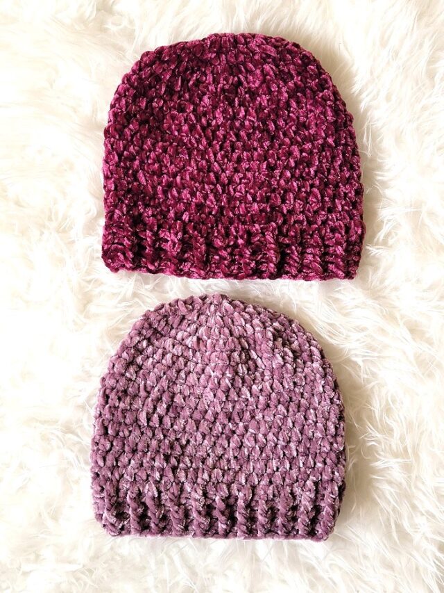 Crochet Velvet Hat Pattern - Crochet Dreamz