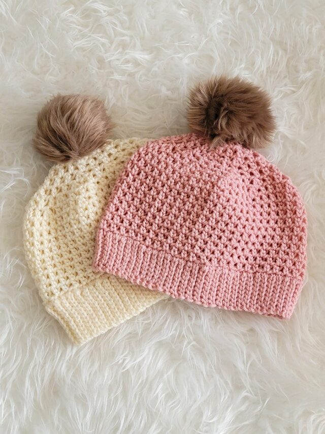 Easy Worsted Weight Crochet Hat Pattern - Crochet Dreamz