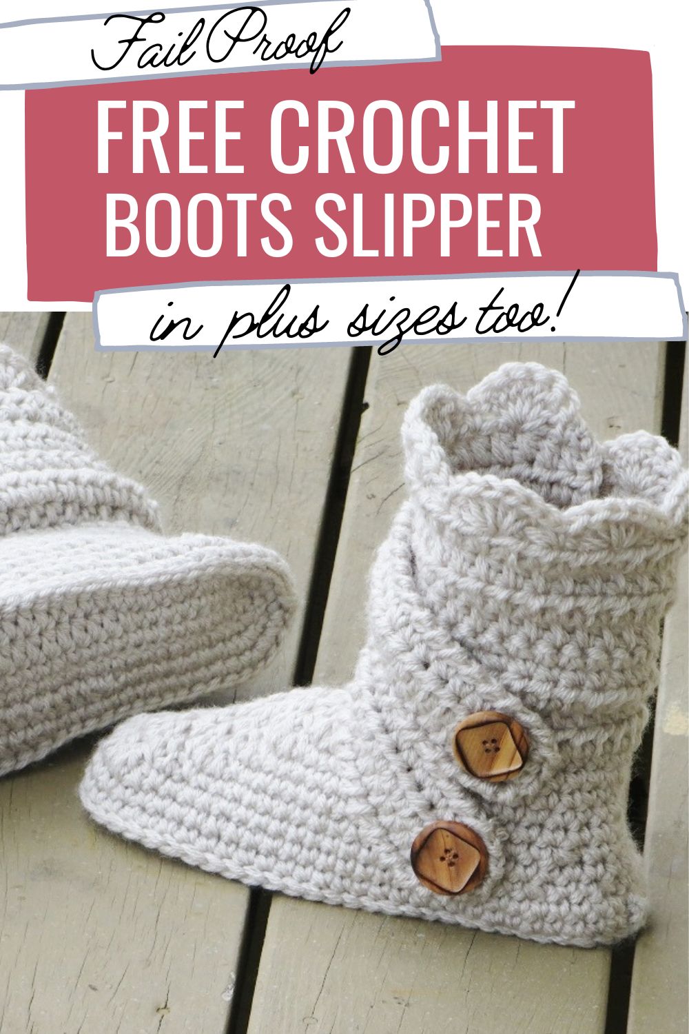 Crochet Slipper Boots Free Pattern - Crochet Dreamz