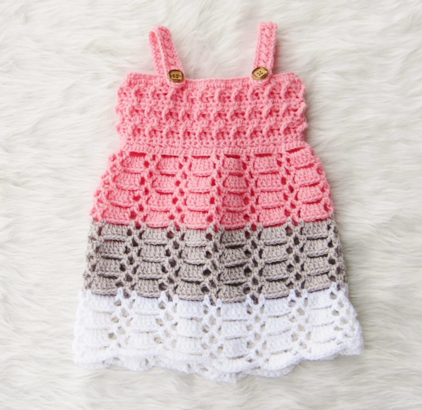 Easy Crochet Baby Dress Free Pattern, Cotton Candy Dress - Crochet Dreamz