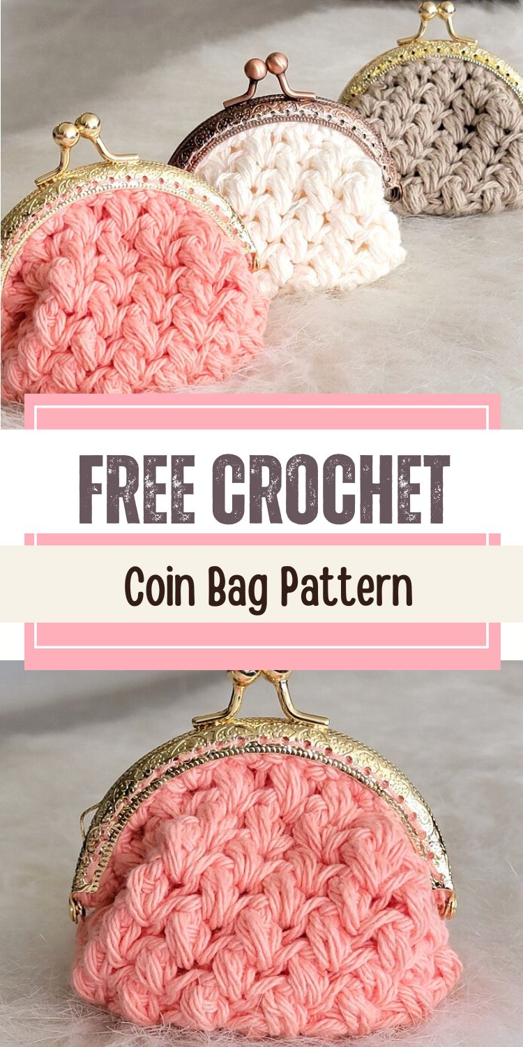 Easy Crochet Coin Purse Pattern (FREE) - Crochet Dreamz