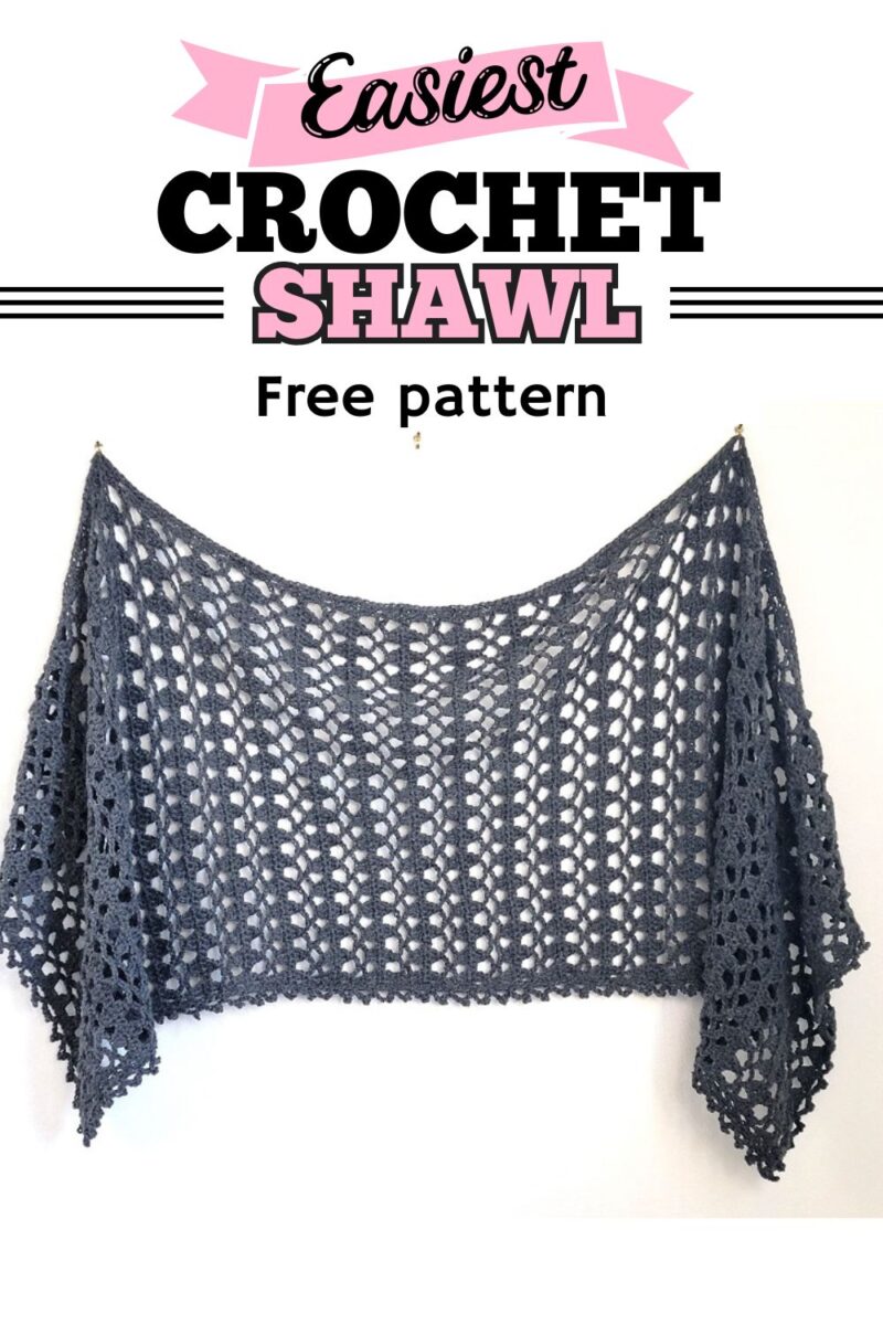 Free Crochet Wrap Pattern, the Midnight Mist Wrap - Crochet Dreamz
