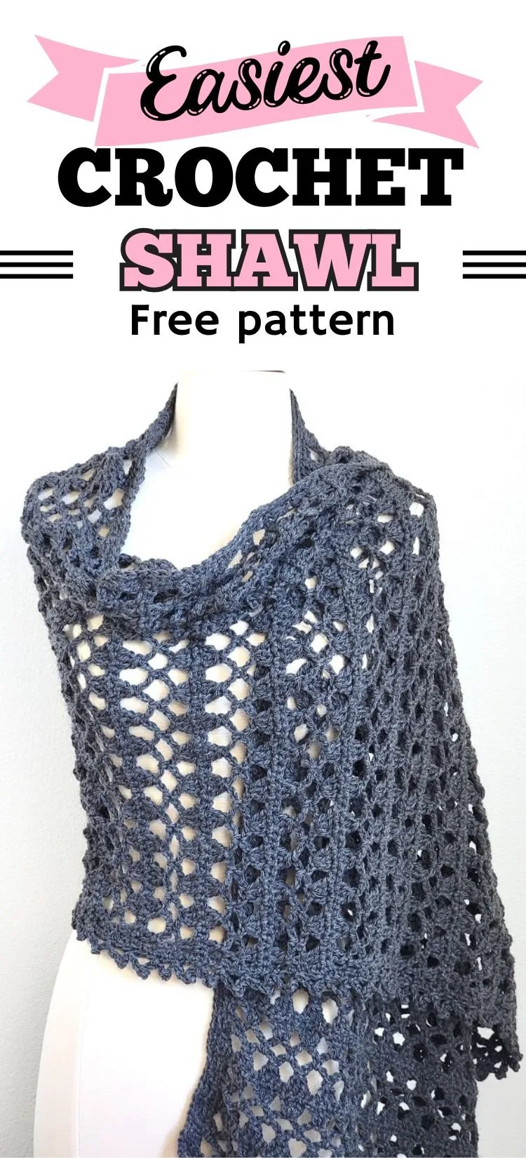 Free Crochet Wrap Pattern, the Midnight Mist Wrap - Crochet Dreamz