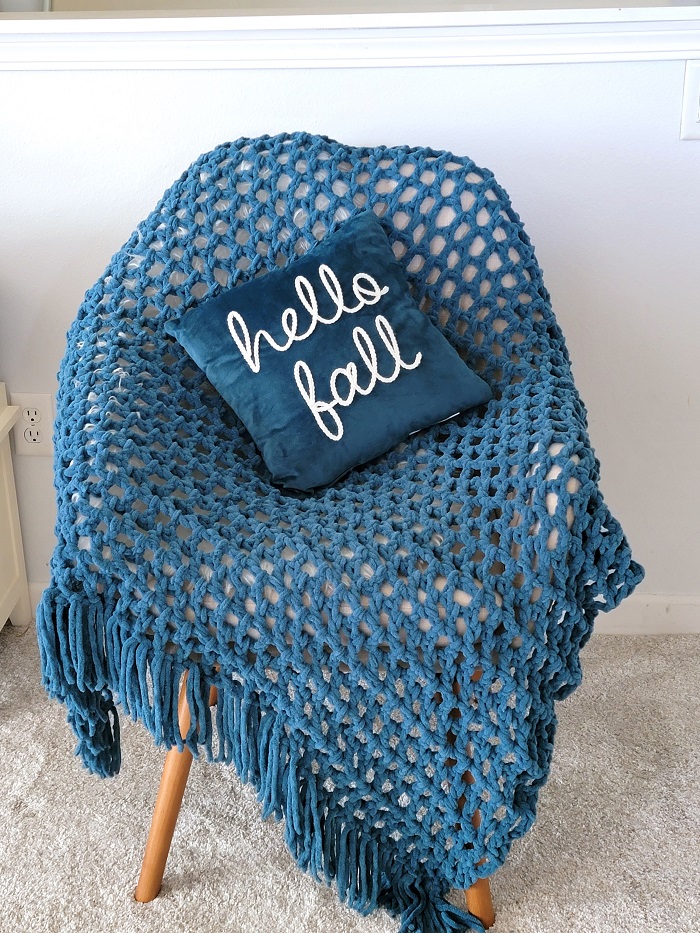 Easy Crochet Throw Pattern, Blue Moon Throw - Crochet Dreamz