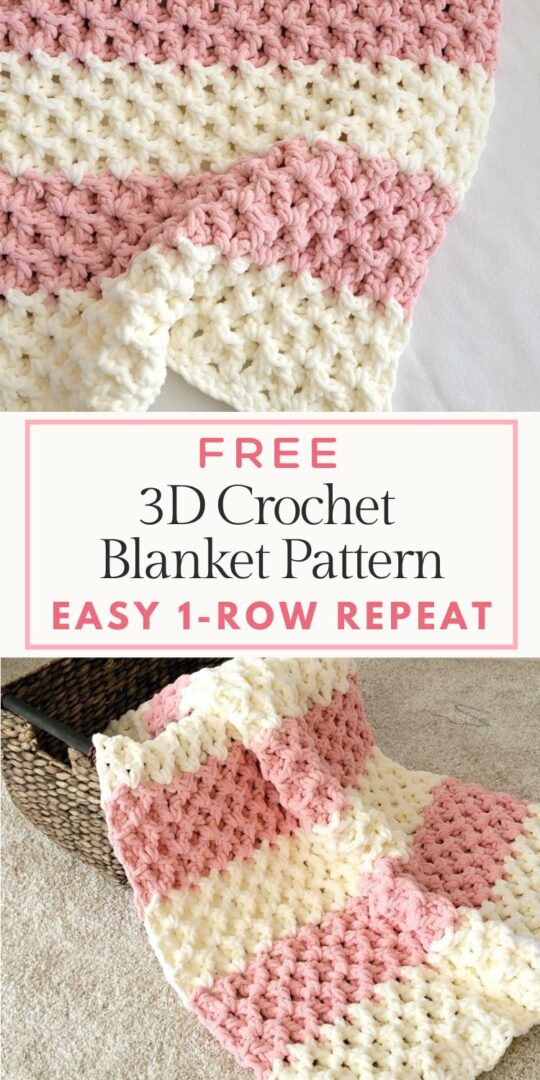 3D Crochet Blanket Pattern (FREE) - Crochet Dreamz