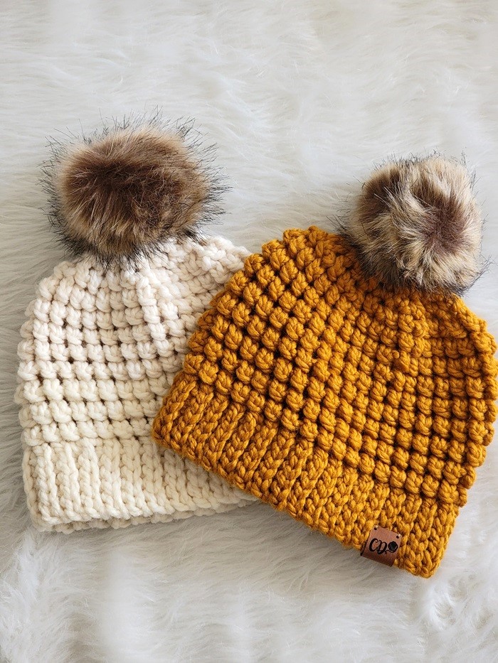 Bulky Yarn Crochet Hat Free Pattern - Crochet Dreamz