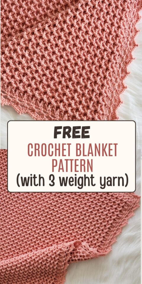 Crochet Blanket with 3 Weight Yarn, Vintage Vibes Blanket - Crochet Dreamz