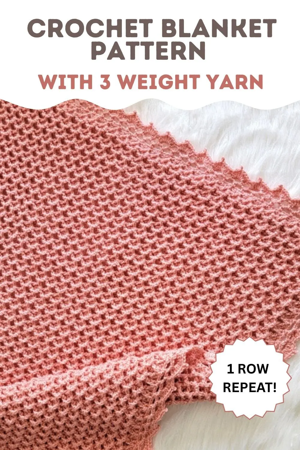 Crochet Blanket with 3 Weight Yarn, Vintage Vibes Blanket - Crochet Dreamz
