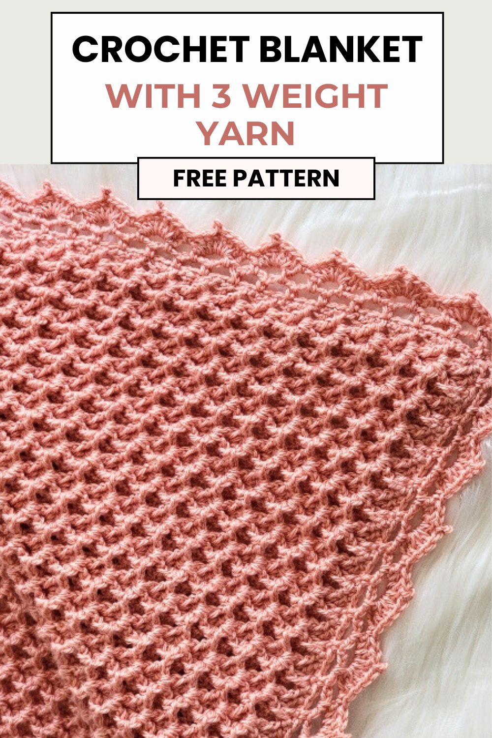 Crochet Blanket with 3 Weight Yarn, Vintage Vibes Blanket - Crochet Dreamz