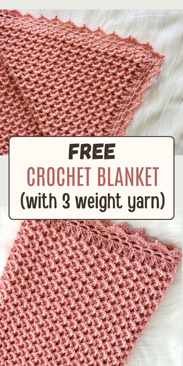 Crochet Blanket with 3 Weight Yarn, Vintage Vibes Blanket - Crochet Dreamz