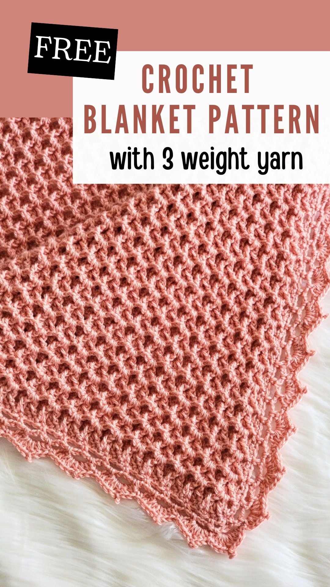 Crochet Blanket with 3 Weight Yarn, Vintage Vibes Blanket - Crochet Dreamz