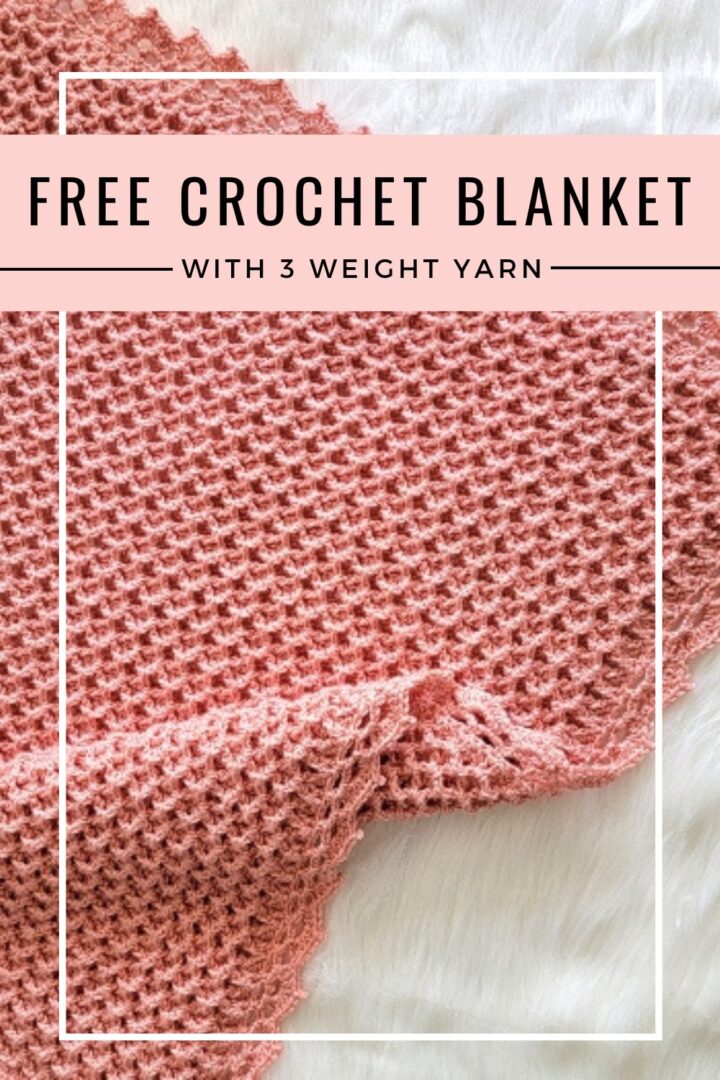 Crochet Blanket with 3 Weight Yarn, Vintage Vibes Blanket - Crochet Dreamz