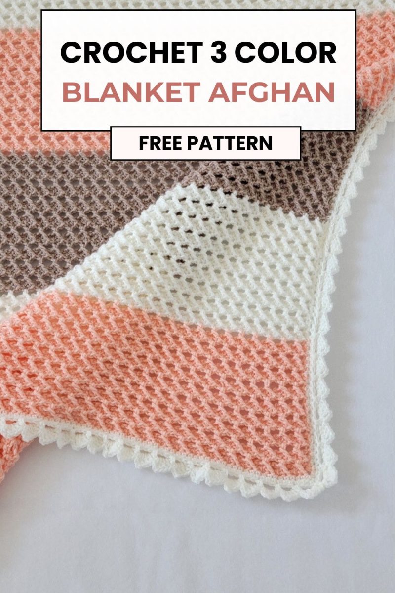 Crochet 3 Color Blanket Afghan Pattern, Cuddle Clouds Blanket - Crochet ...