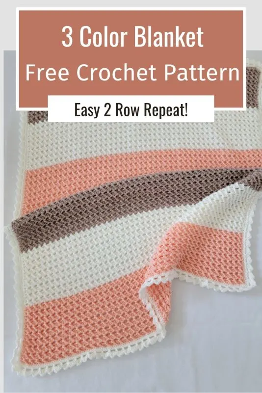 Crochet 3 Color Blanket Afghan Pattern, Cuddle Clouds Blanket - Crochet ...