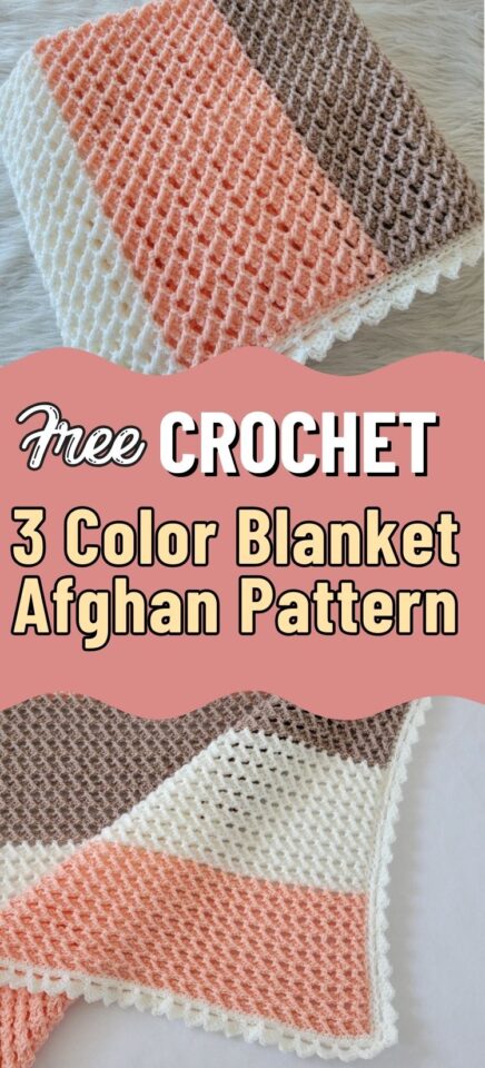 Crochet 3 Color Blanket Afghan Pattern, Cuddle Clouds Blanket - Crochet ...