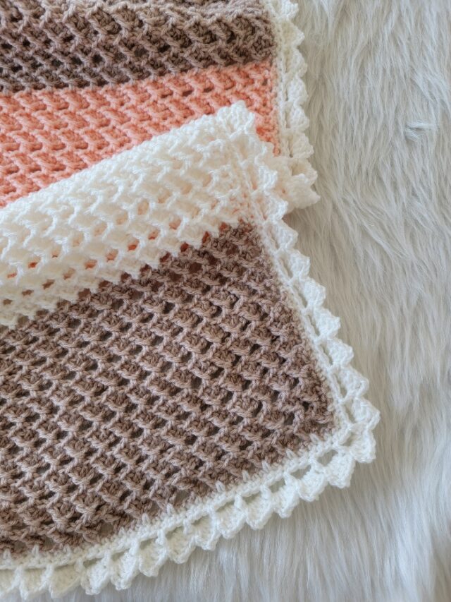 Crochet 3 Color Blanket Afghan Pattern, Cuddle Clouds Blanket - Crochet ...