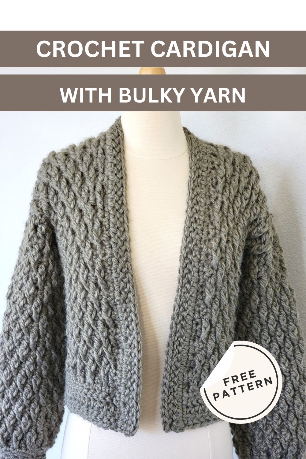 Chunky Crochet Cardigan Pattern Free, The Marilyn Cardi - Crochet Dreamz